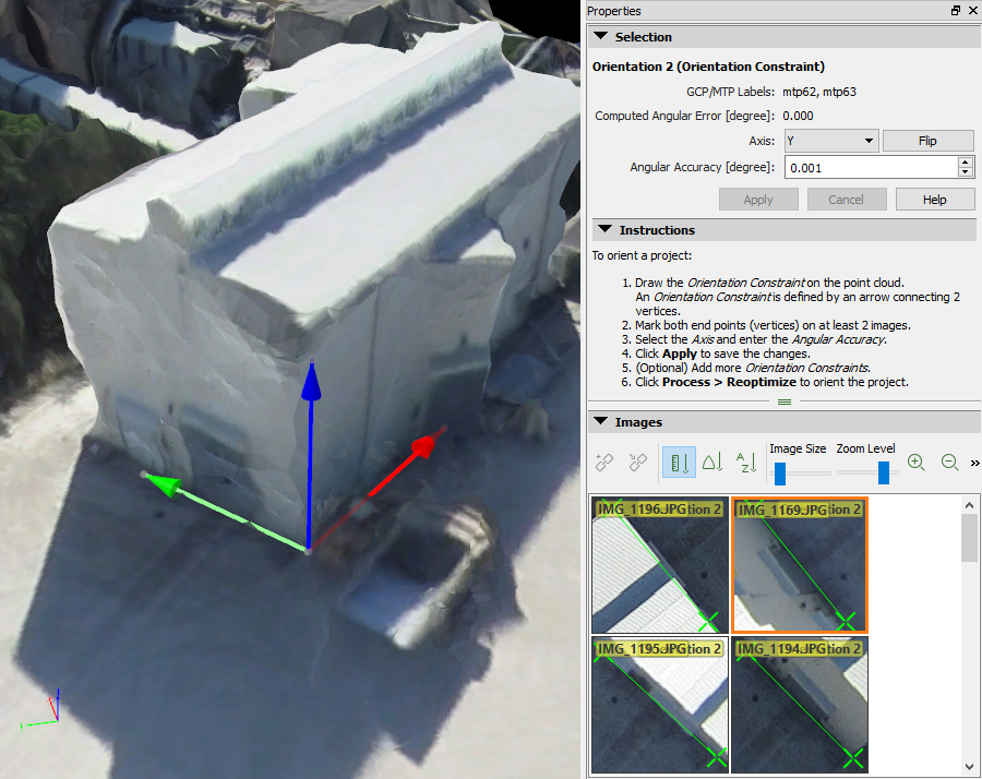 Menu View > rayCloud > Right sidebar > Objects - PIX4Dmapper